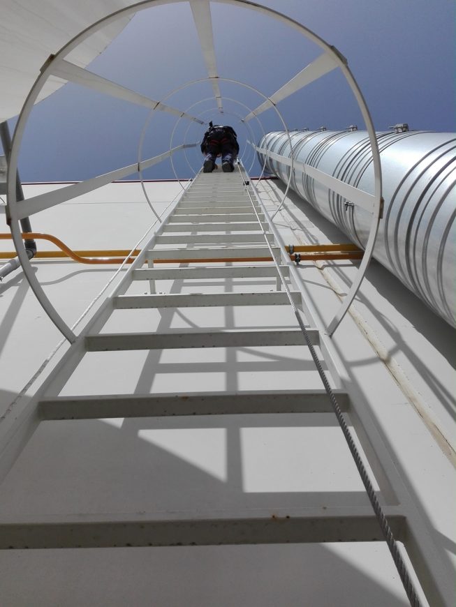 Marboré, instalación de elementos de seguridad en naves y cubiertas