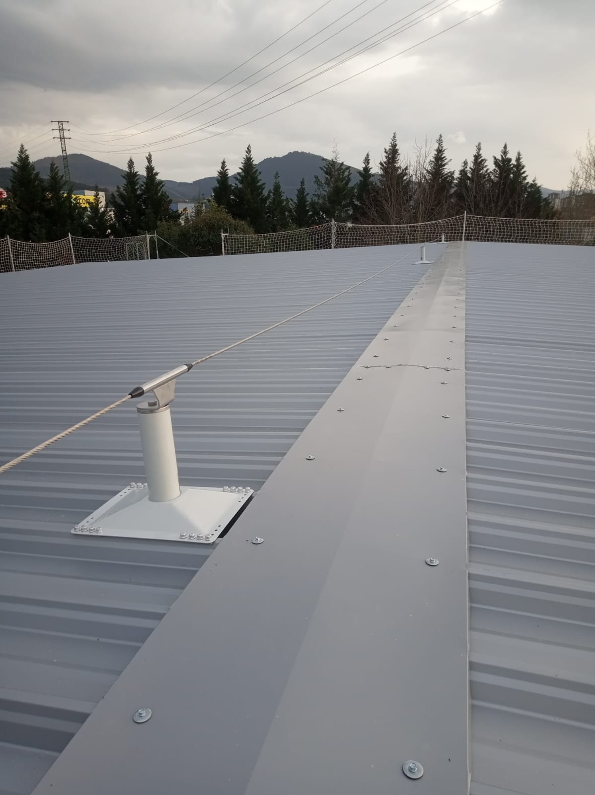 LINEA DE VIDA HOMOLOGADA UNE 795 C EN ACERO INOXIDABLE CON ABSORBEDOR ...